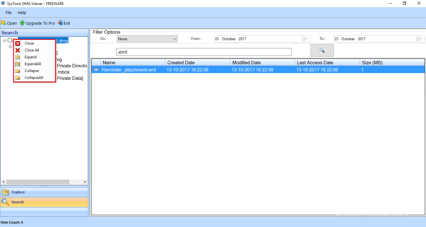 DMG Explorer to Read, View & Open Mac OS X DMG Files on Windows
