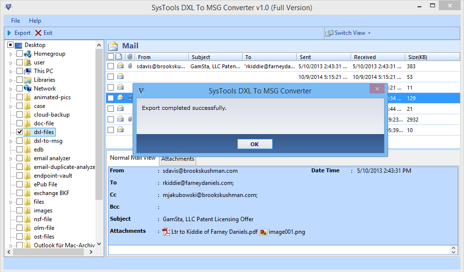 DXL to MSG Converter Tool – Export DXL Calendar & Emails to MSG File