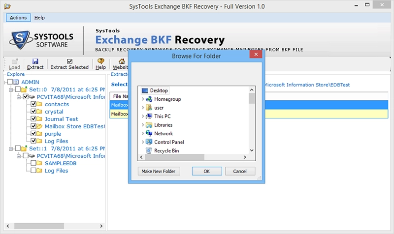 Restore Exchange Mailbox BKF Tool – Efficiently Recover EDB Backup File
