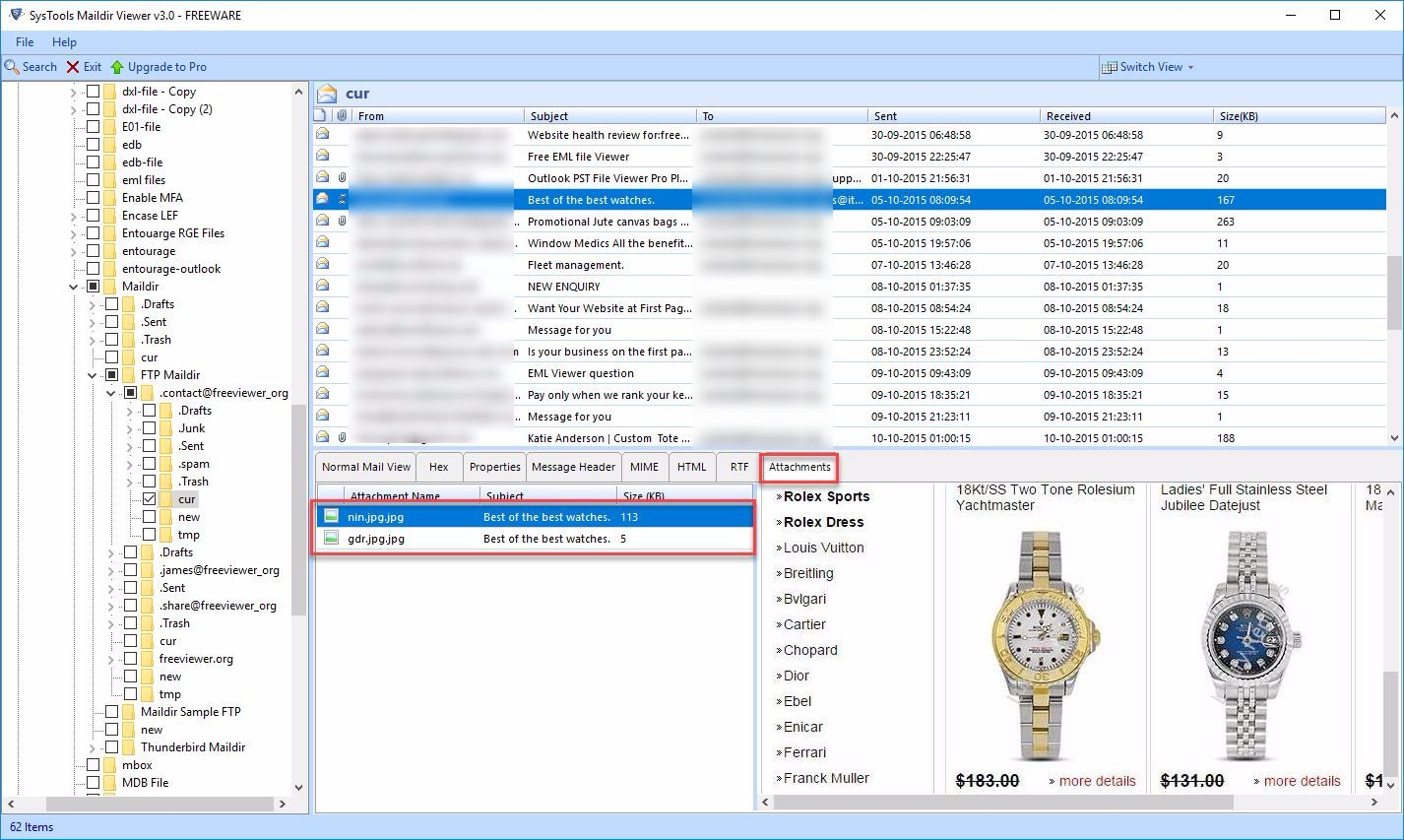 Maildir Reader Tool Open And Read Maildir And Maildir Files
