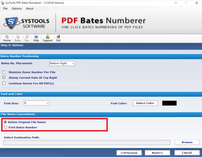 Add PDF Page Numbering in PDF files – Insert Bates Number & Bates Stamp