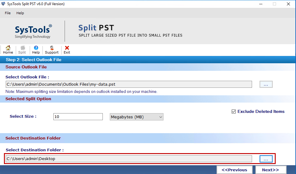 Split PST Tool – Divide Large Outlook 2003, 2007 2010, 2013, 2016 ...