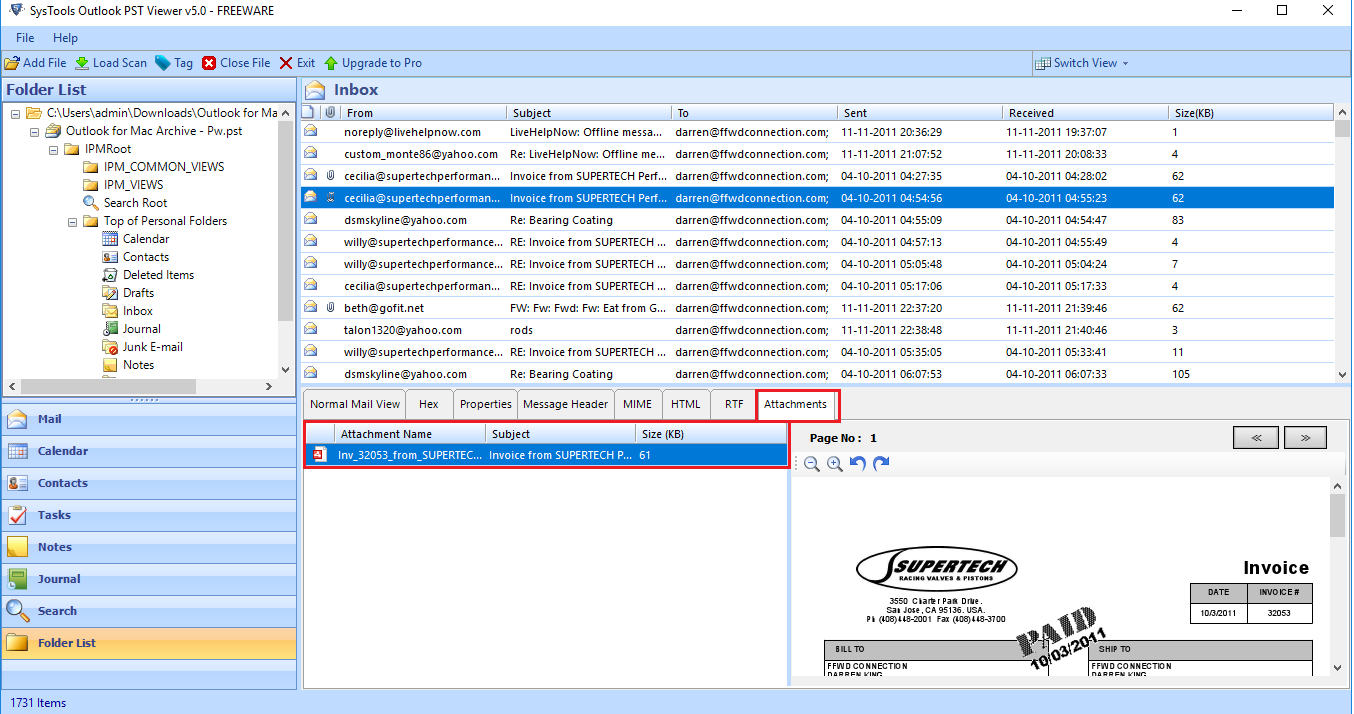 Outlook Pst Viewer Freeware Open And Read Pst Files Without Outlook